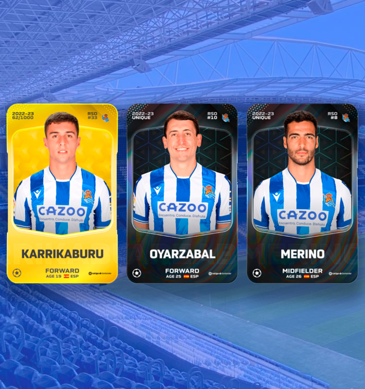 SORARE NFT Cartas digitales oficiales de la Real Sociedad de Fútbol ...