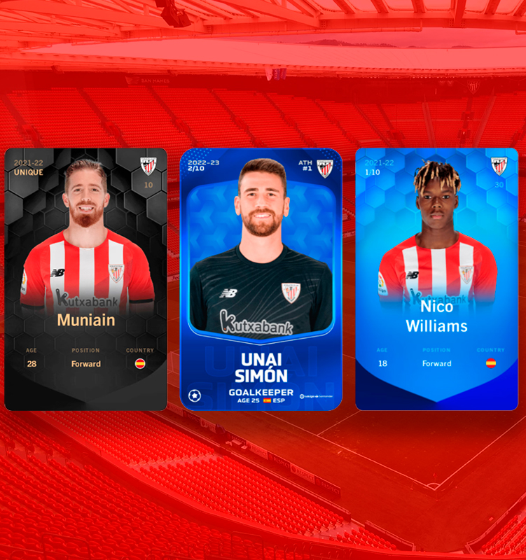 SORARE NFT Cartas coleccionables digitales Athletic Club | Bstadium
